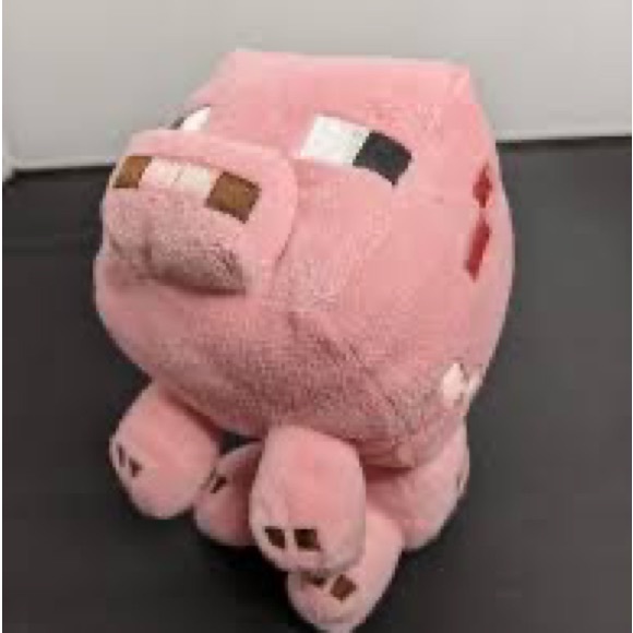 Mojang | Toys | Mojang Minecraft Plush Pink Pig 6 Stuffed Animal Beanie ...